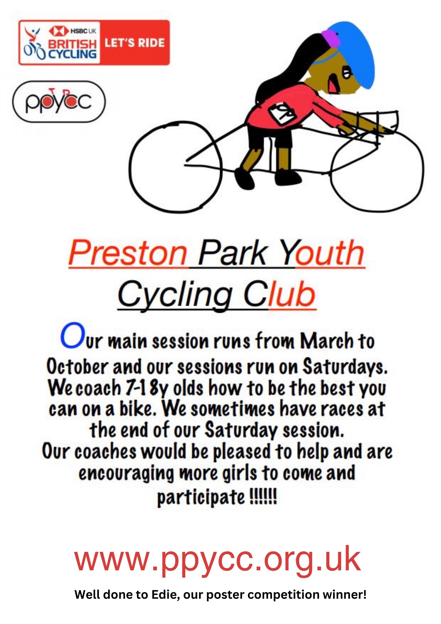 Poster competition winner – Preston Park Youth Cycle Club